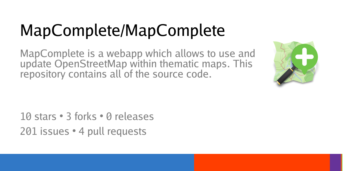 MapComplete/MapComplete: MapComplete is a webapp which allows to use ...